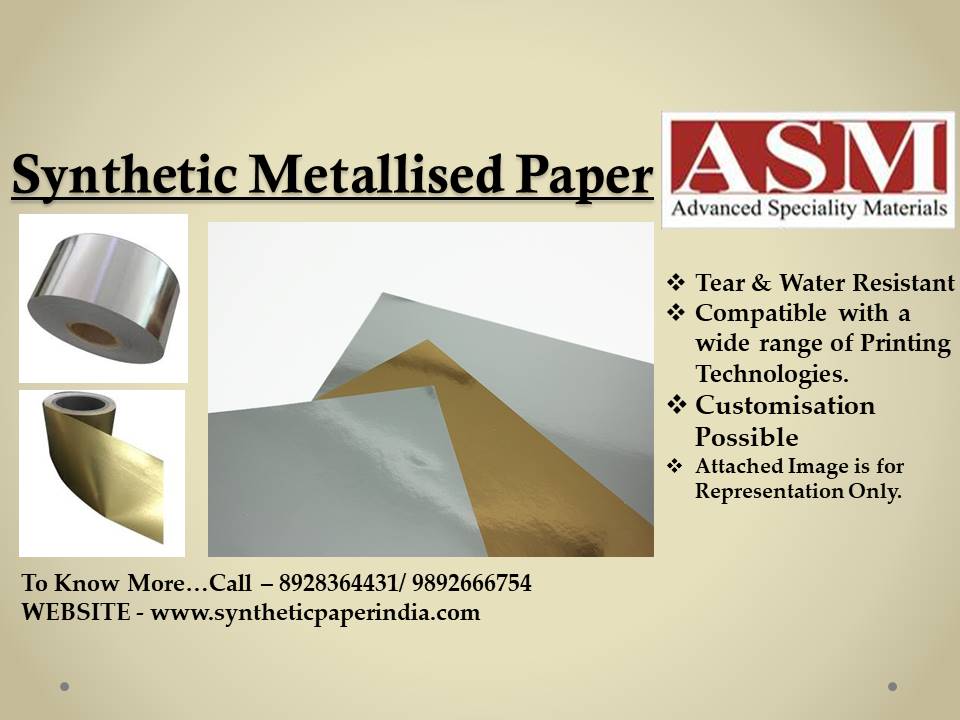 Synthetic Metallised Paper - Advanced Speciality Materials LLP